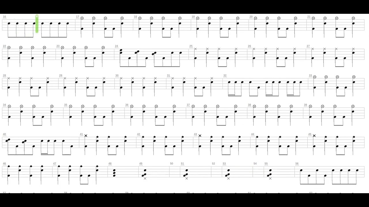 E1M1 at Doom's Gate + Bobby Prince + Drum only + Drum tab - YouTube