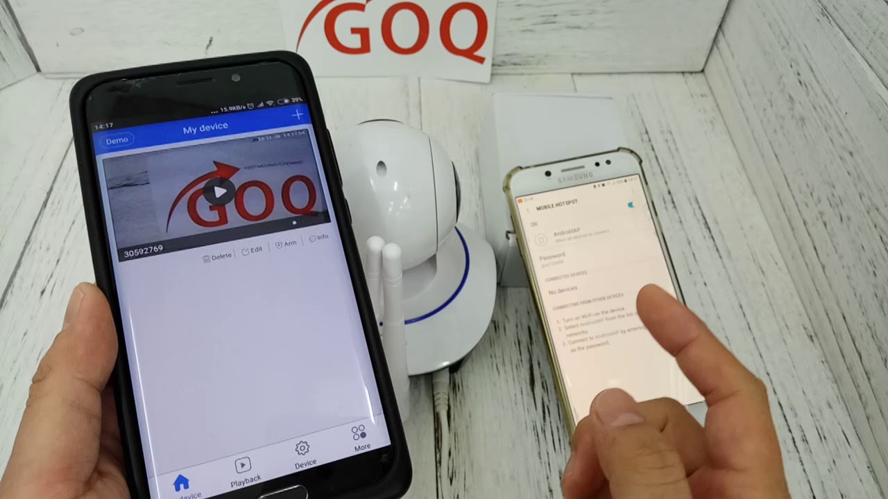 GOQ Q6 - V380 - Pair CCTV With Mobile Hotspot - YouTube