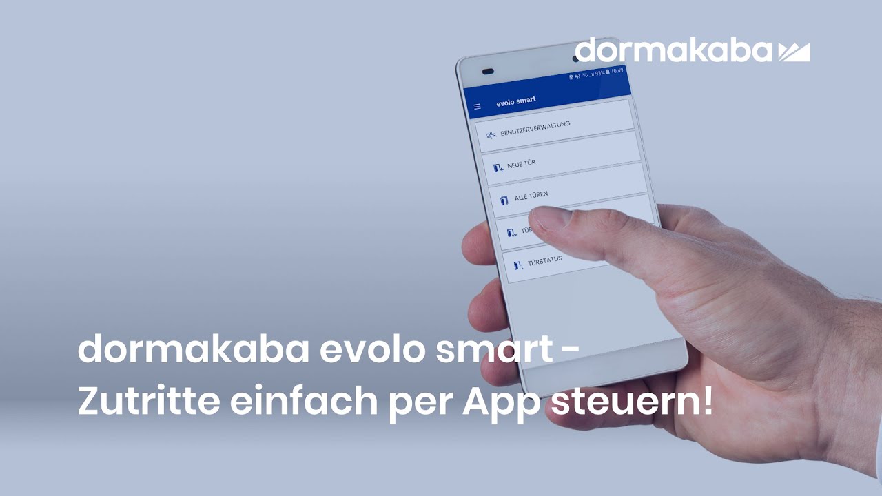 evolo smart für Ihren Betrieb - Zutritte einfach mit dem Mobiltelefon ...