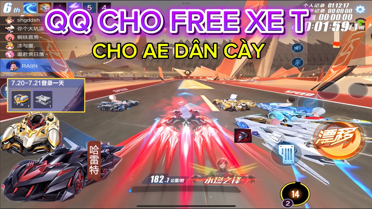 [QQ SPEED MOBILE] QQ CHO FREE XE T CHO ANH EM DÂN CÀY CHAY TRẢI NGHIỆM ...