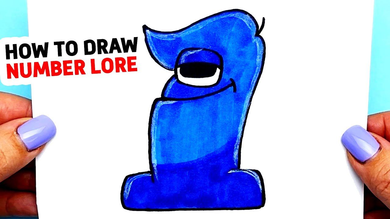 How to draw 1 Number Lore - YouTube