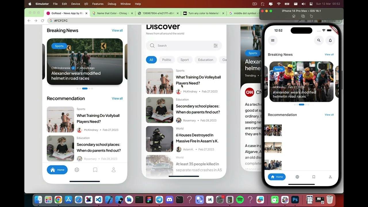 GoRead - News App - Flutter - UI Speed Code - Part 8 News List - YouTube