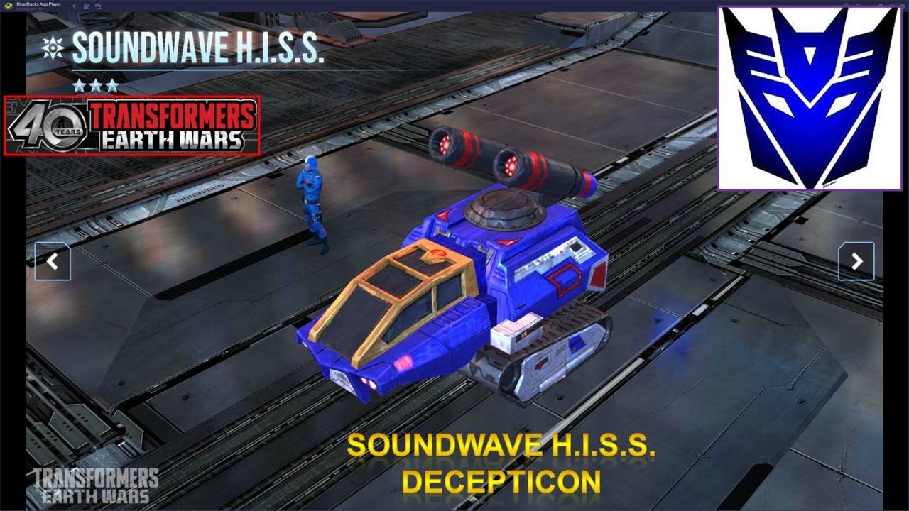 Transformers Earth Wars - Unlock Decepticon SOUNDWAVE H.I.S.S. (3 STAR ...