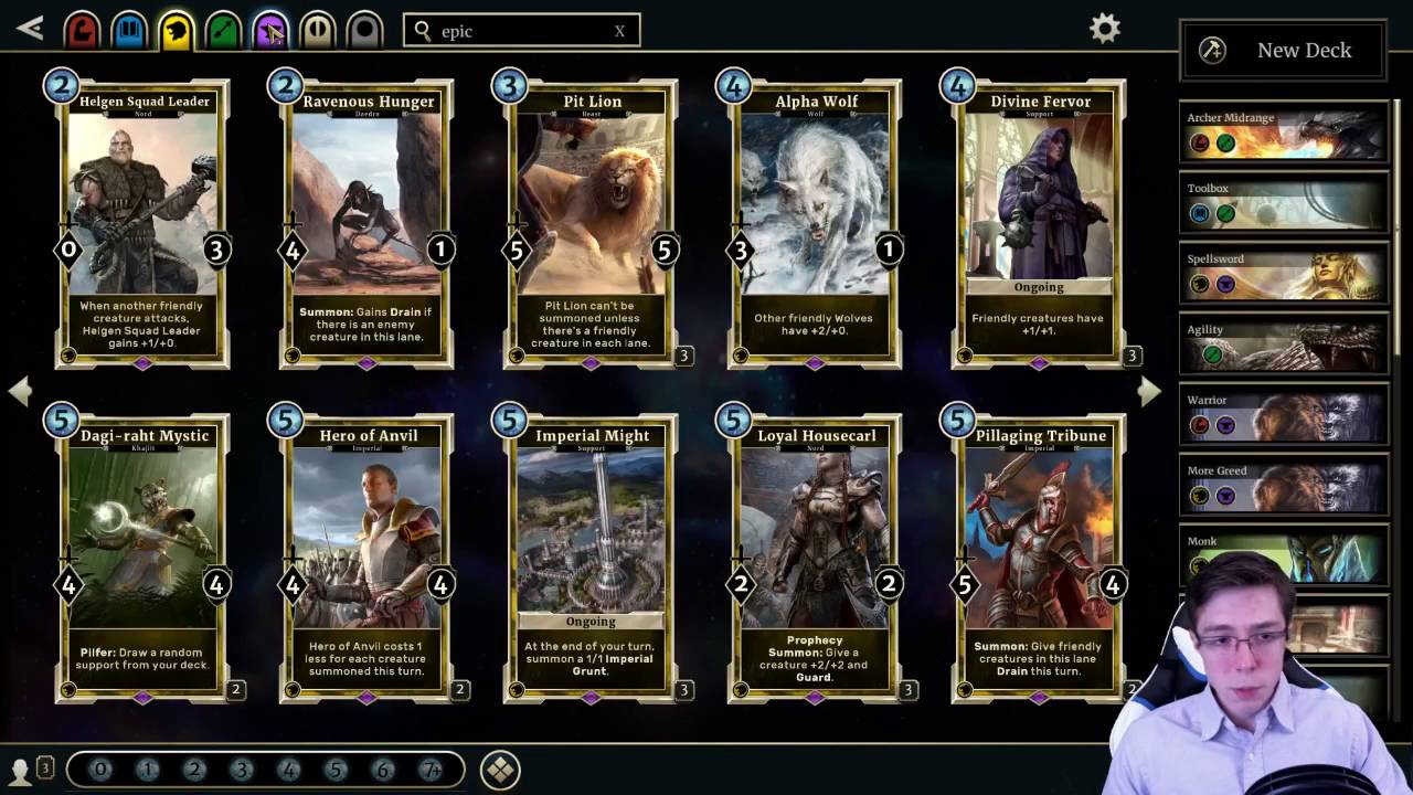 TES Legends Crafting Guide - Top 10 Epics - YouTube