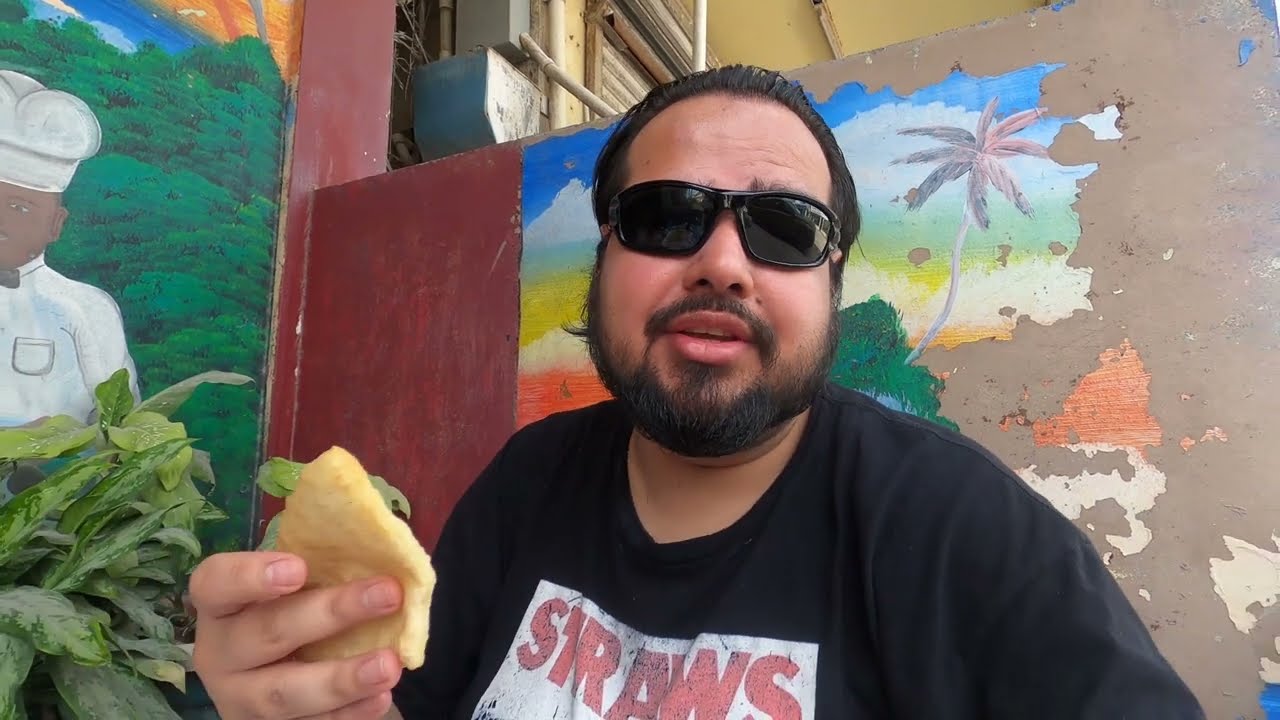 100% Belizean Breakfast, Stewed Chicken With Refried Beans And Fry ...
