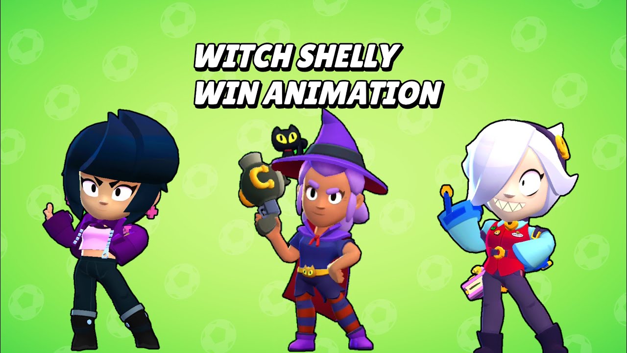 Witch Shelly animation on every Brawler - YouTube