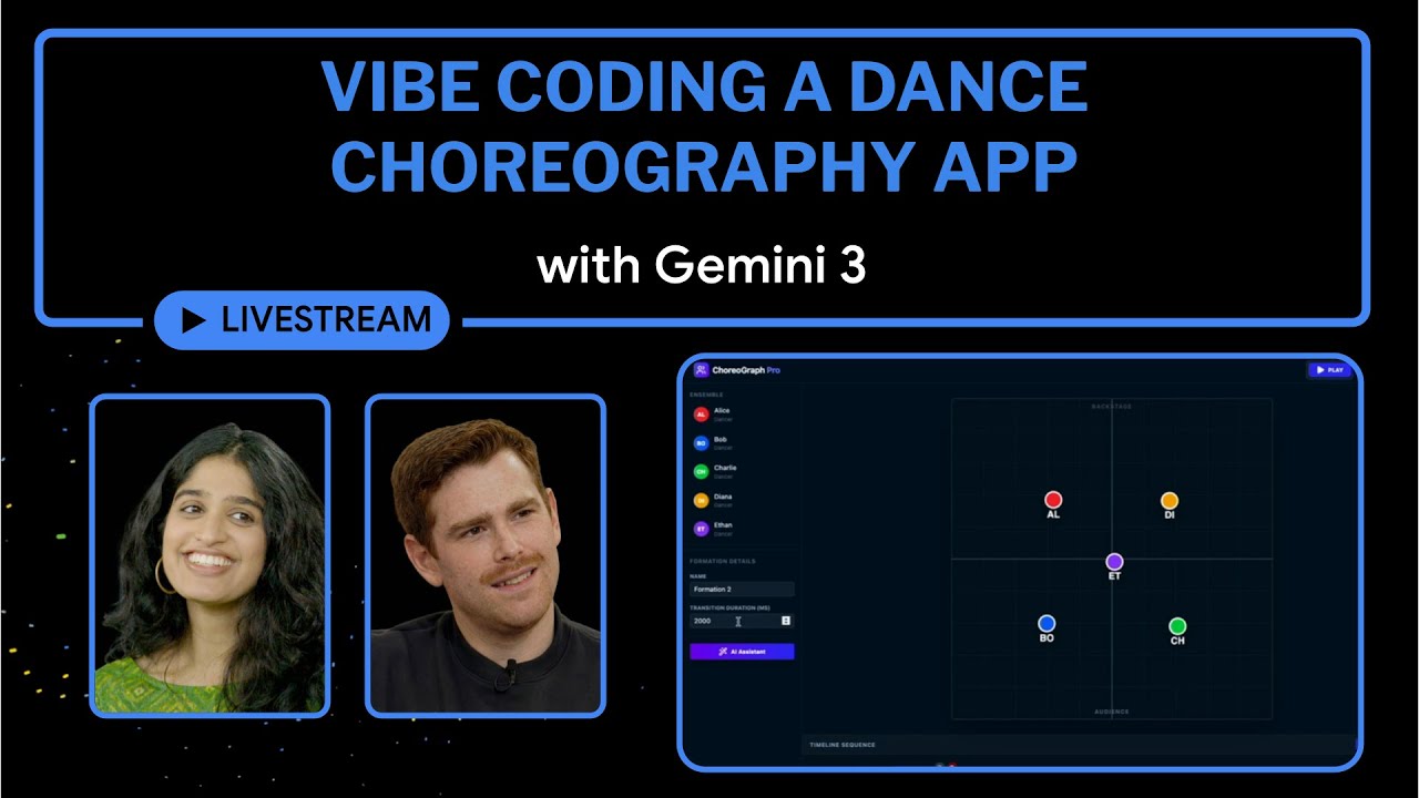 Vibe Coding a Dance Choreography App with Gemini 3 - YouTube