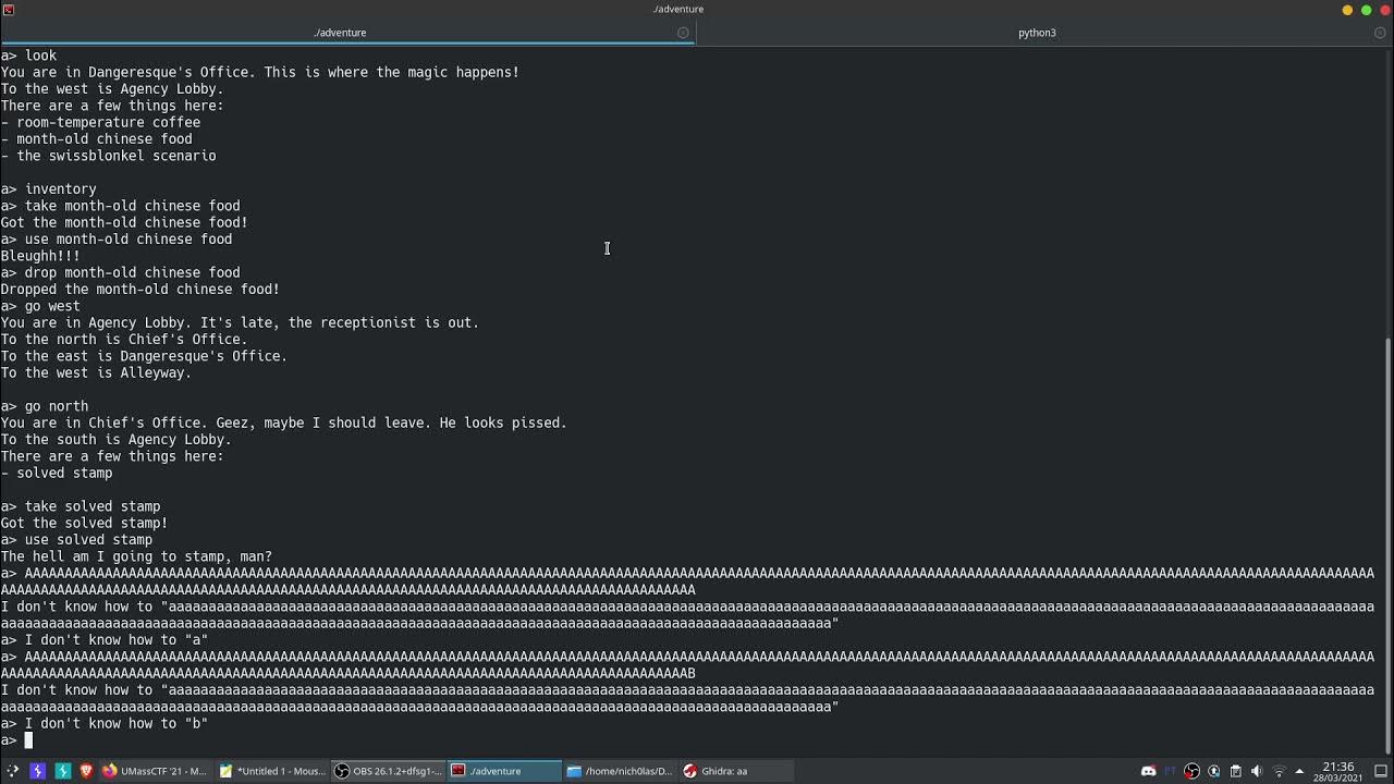 Engenharia reversa - UMass CTF'21 - 'Easteregg' Writeup - YouTube