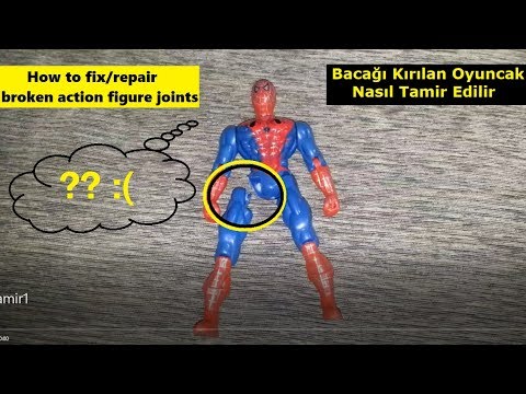 How to fix broken action figure joints (Spiderman) - YouTube