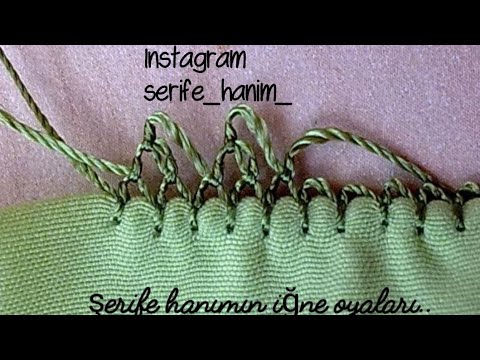 İğne oyasına yeni başlayanlar için 2- Fildişi yapımı ( DO NOT FORGET TO LOOK AT OTHER VİDEOS..)