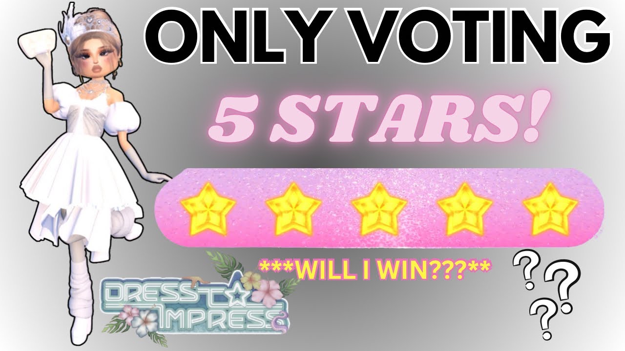 ONLY VOTING *5 STARS* IN ROBLOX DRESS TO IMPRESS! WILL MY OUTFITS WIN ...