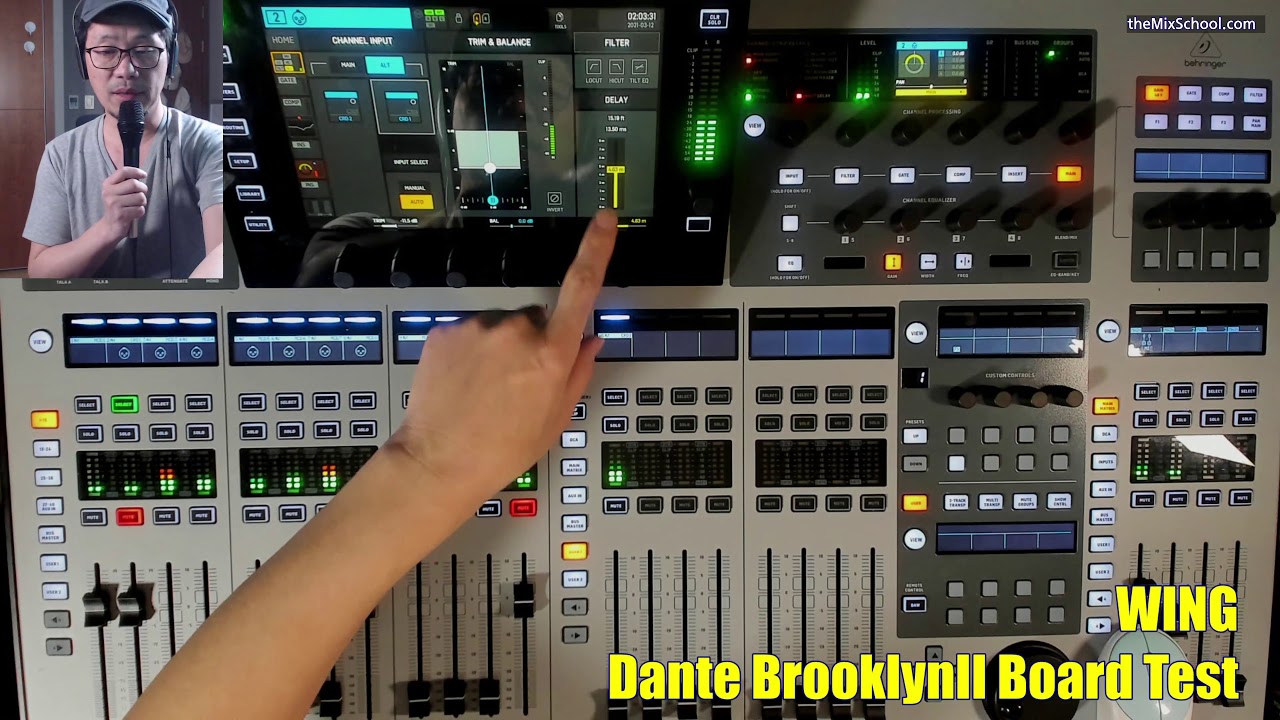 WING Internal Dante Board Test - YouTube