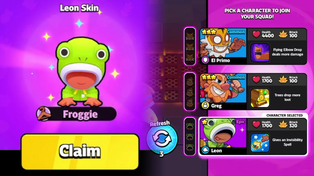 FROGGIE SKIN FOR LEON - Squad Busters (Android, iOS) Gameplay Part 127 ...