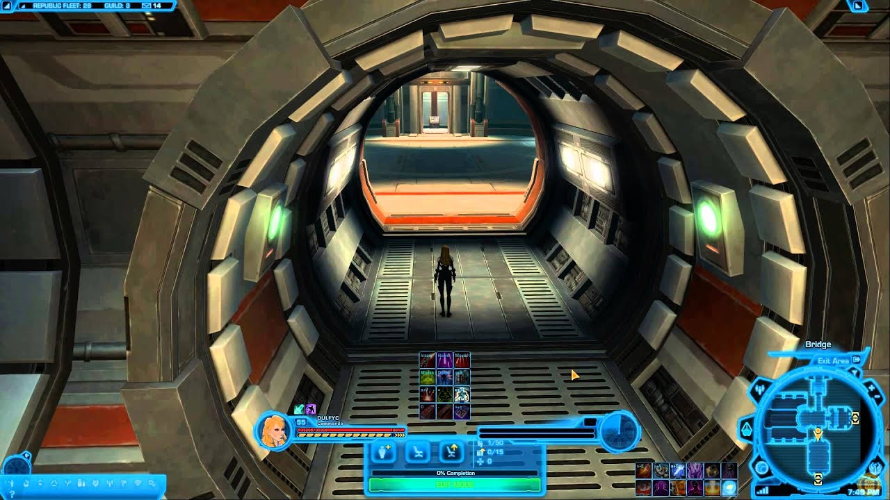 SWTOR Guild Flagship Tour - Republic Cruiser - YouTube