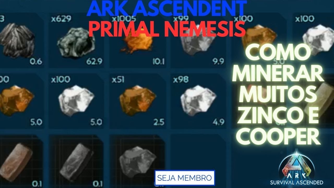 COMO FARMAR ZINCORE E COOPER ORE PRIMAL NEMESIS - YouTube