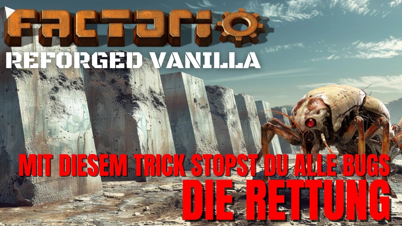 Factorio Verteidigung BUG STOP!. Tipps & Tricks für Anfänger. Mod Huge ...