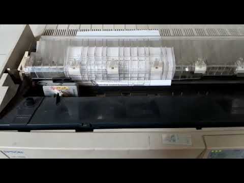 Printer Epson Dotmatrix LQ-2180 - YouTube