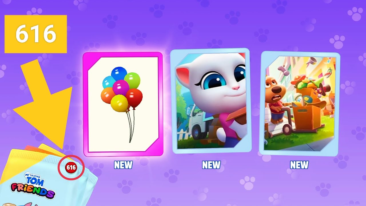 600 Cards Opening !!! World Recorded In An Hour !! My Talking Tom ...