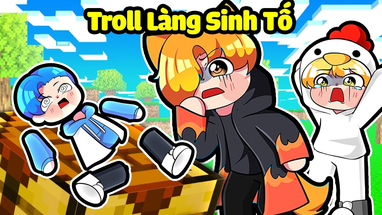 HUY NOOB TÁCH CƠ THỂ THỬ LÒNG SINH TỐ TRONG MINECRAFT*HUY NOOB TROLL ...