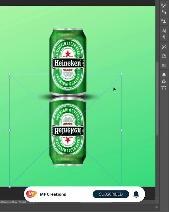 Create Reflection of an Object in Photoshop | Photoshop Tutorials | Youtube Shorts #shorts # ...
