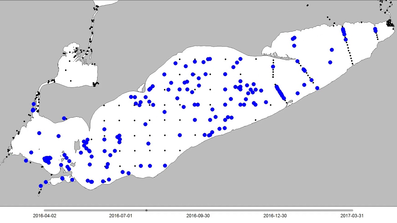 Lake Erie Walleye Migration Map