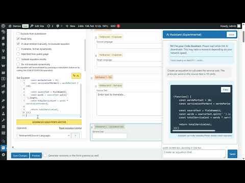 Calculated Fields Form Plugin: AI Assistant for Development Support - YouTube