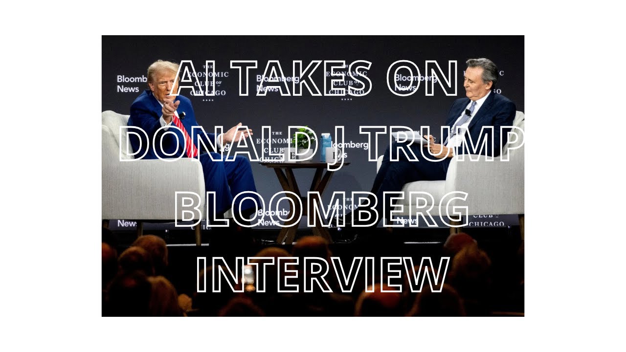 AI takes on Trump Bloomberg Interview - YouTube