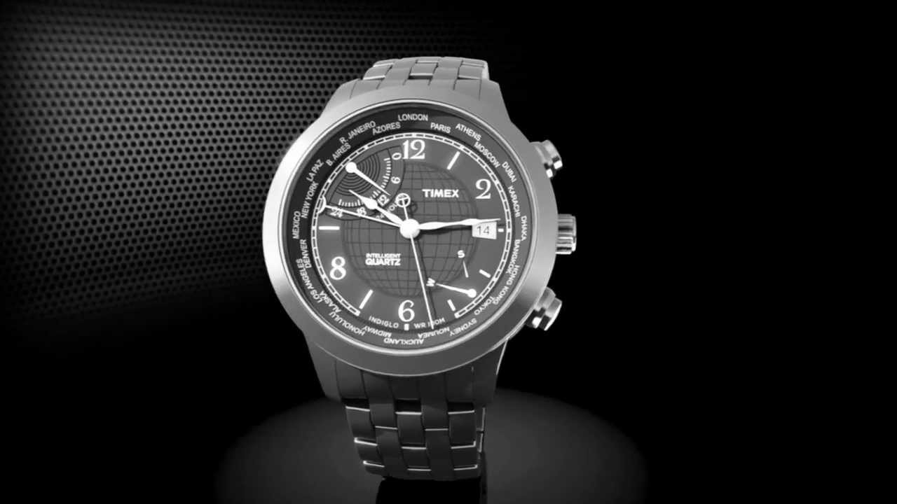 Timex IQ World Time (Traveler) I Weltzeit Funktion - YouTube