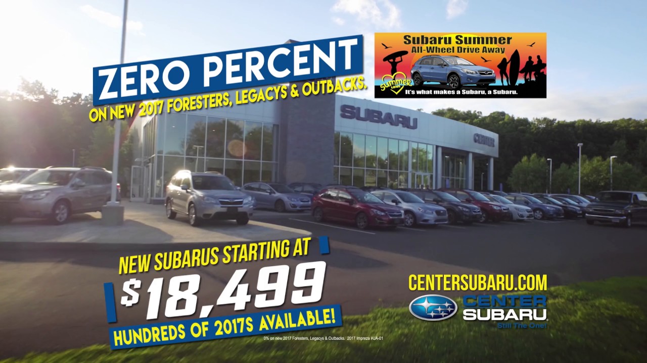 CENTER SUBARU'S MODEL YEAR END CLEARANCE EVENT IS HERE - YouTube