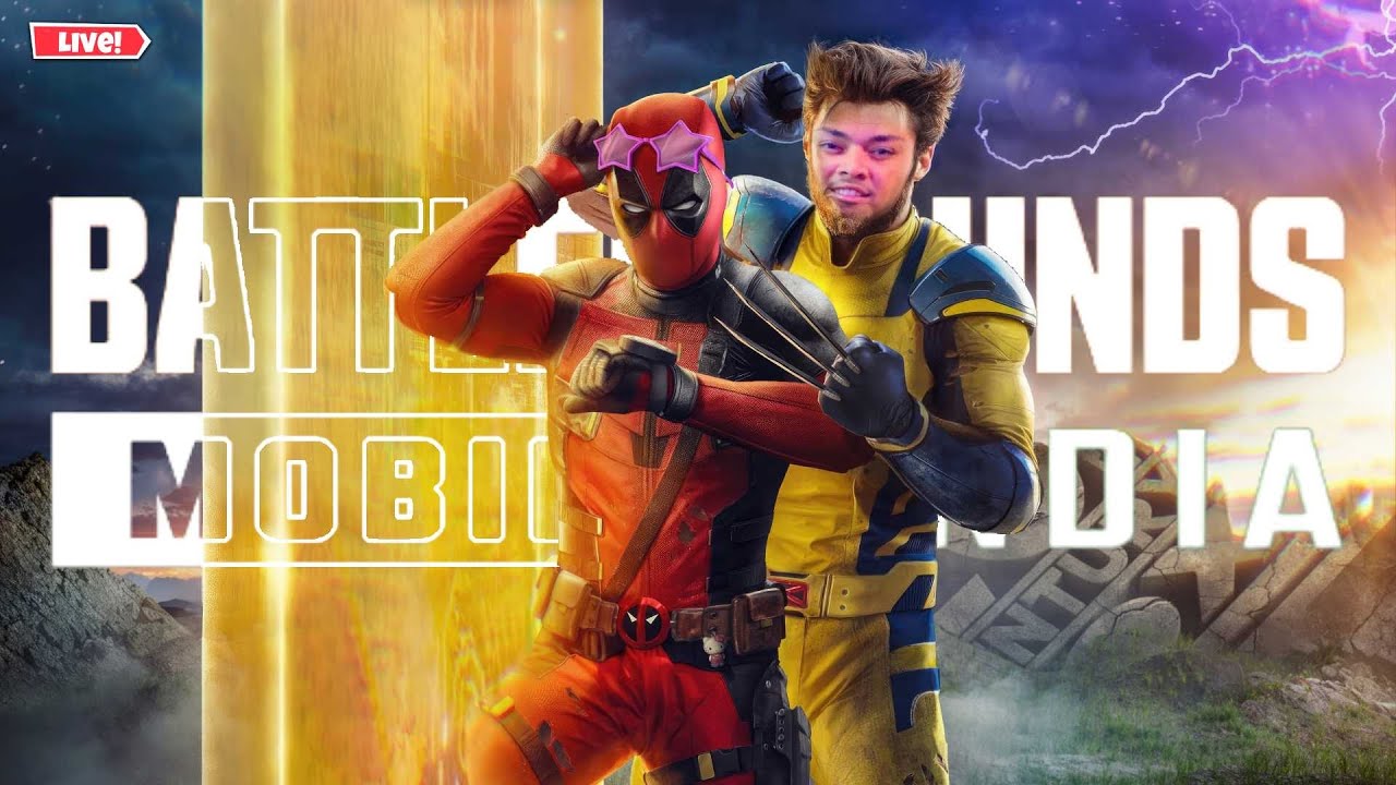 ️💛 Deadpool and Wolverine Bgmi aggressive gameplay live stream Day - 43 ...