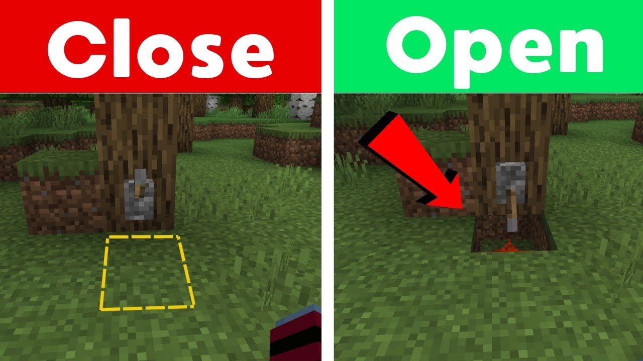 How To Make 1x1 Redstone Trapdoor In Minecraft - YouTube