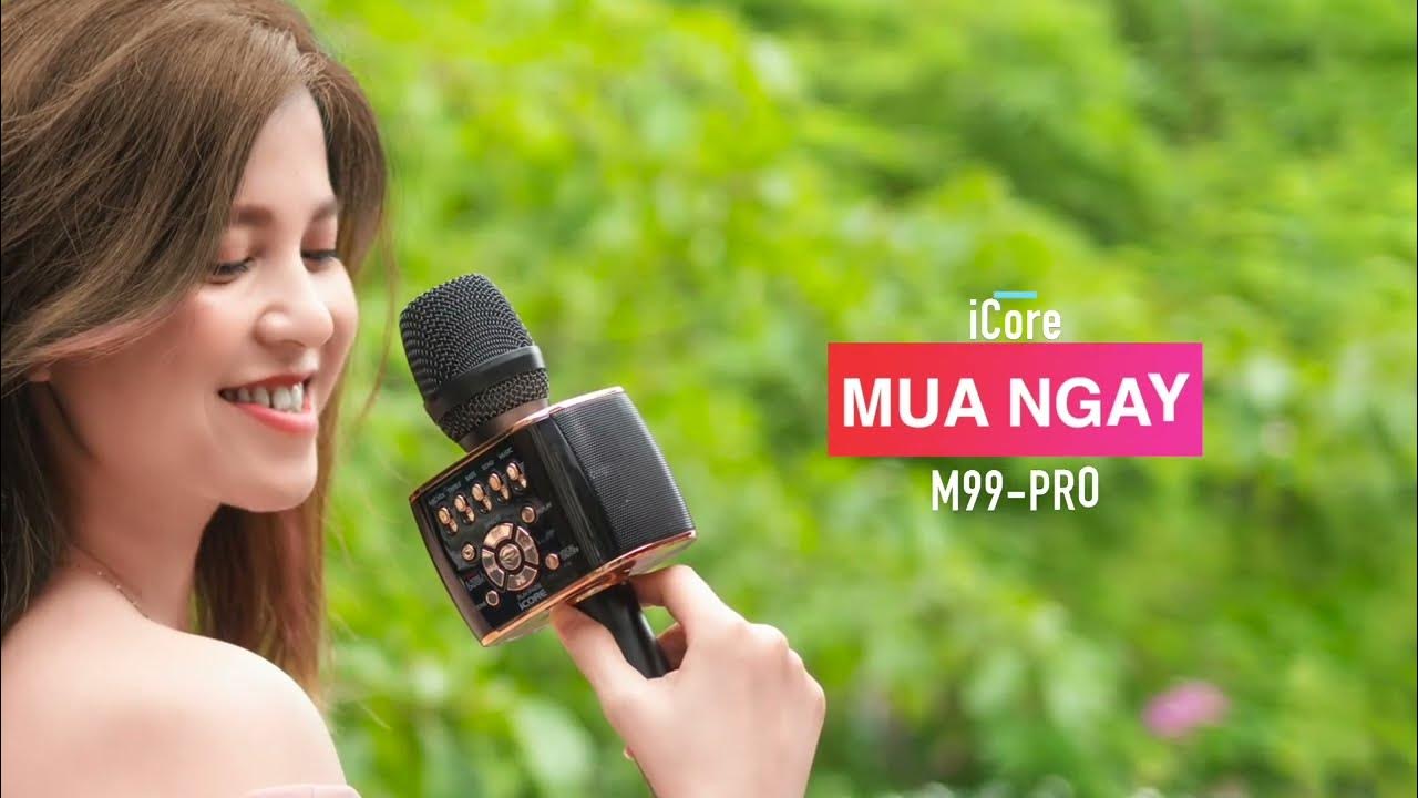 Mic Karaoke kèm loa bluetooth iCore M99-PRO | PKSH - YouTube