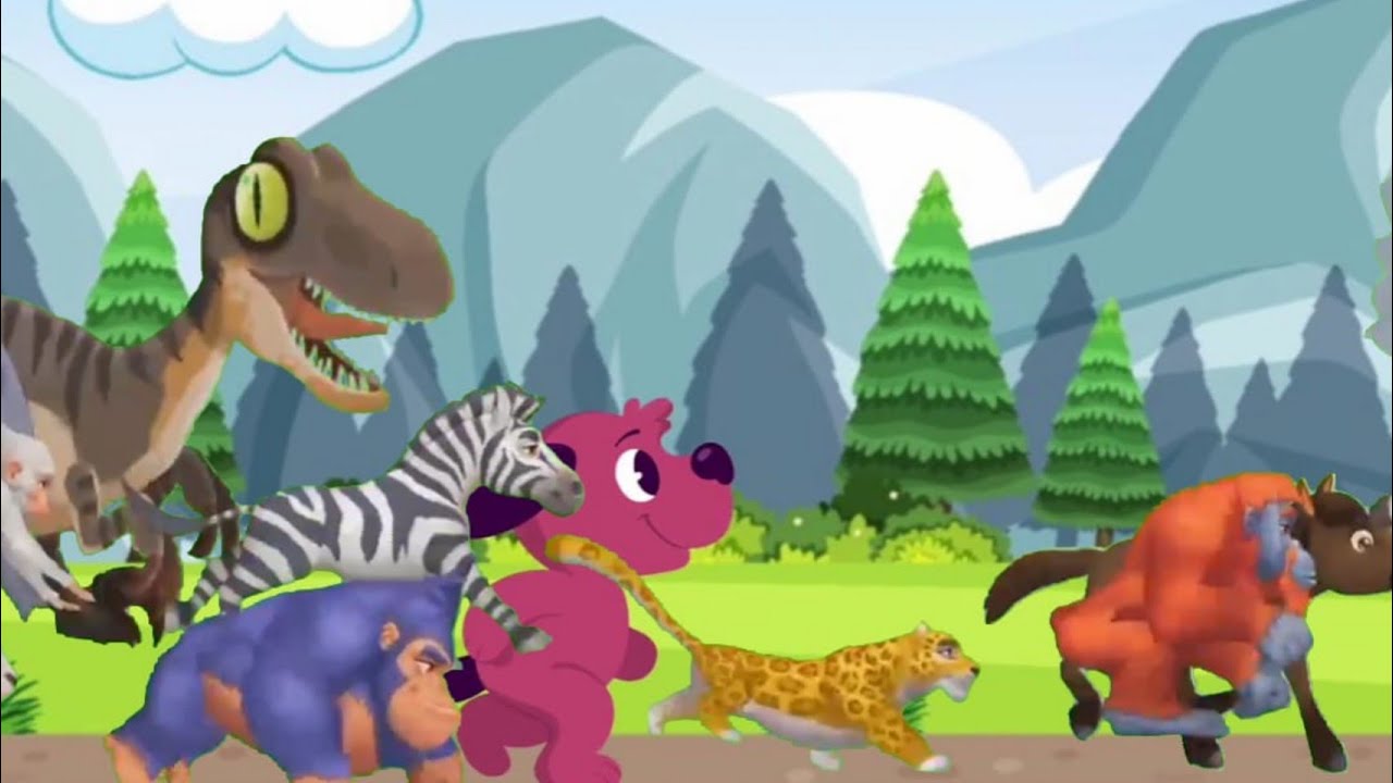 animal run / funny animal / dog race with animals / animal Stampede ...