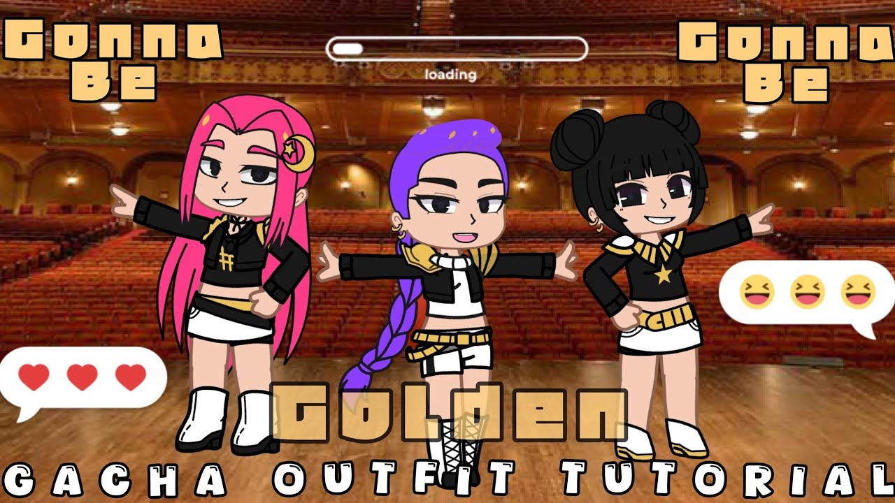 GONNA BE GONNA BE GOLDEN | Huntrix Gacha Club Outfit Tutorial - YouTube