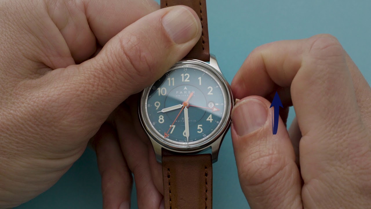 Farer How To - Set The GMT Watch Hand - YouTube
