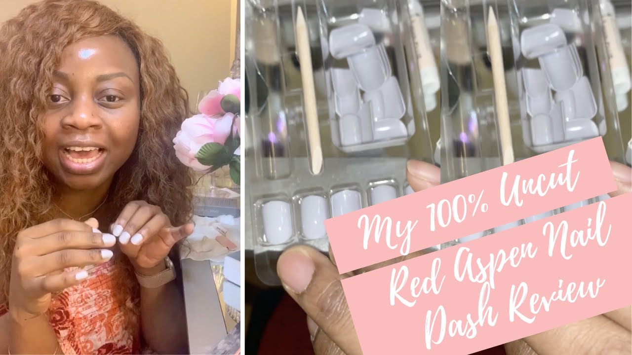 Product Review | Red Aspen Nail Dash False Nails - YouTube