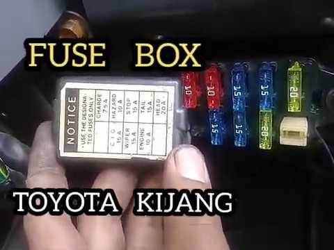 Fuse box mobil kijang grand extra - YouTube