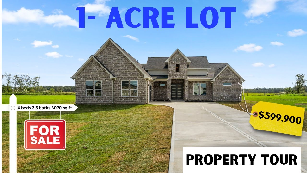 Houston Texas Suburb of Rosharon Texas| Property Tour| New Construction ...