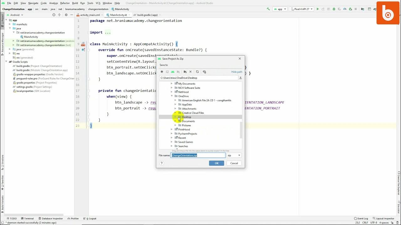 Android Studio: Hướng dẫn export project ra file .zip - YouTube