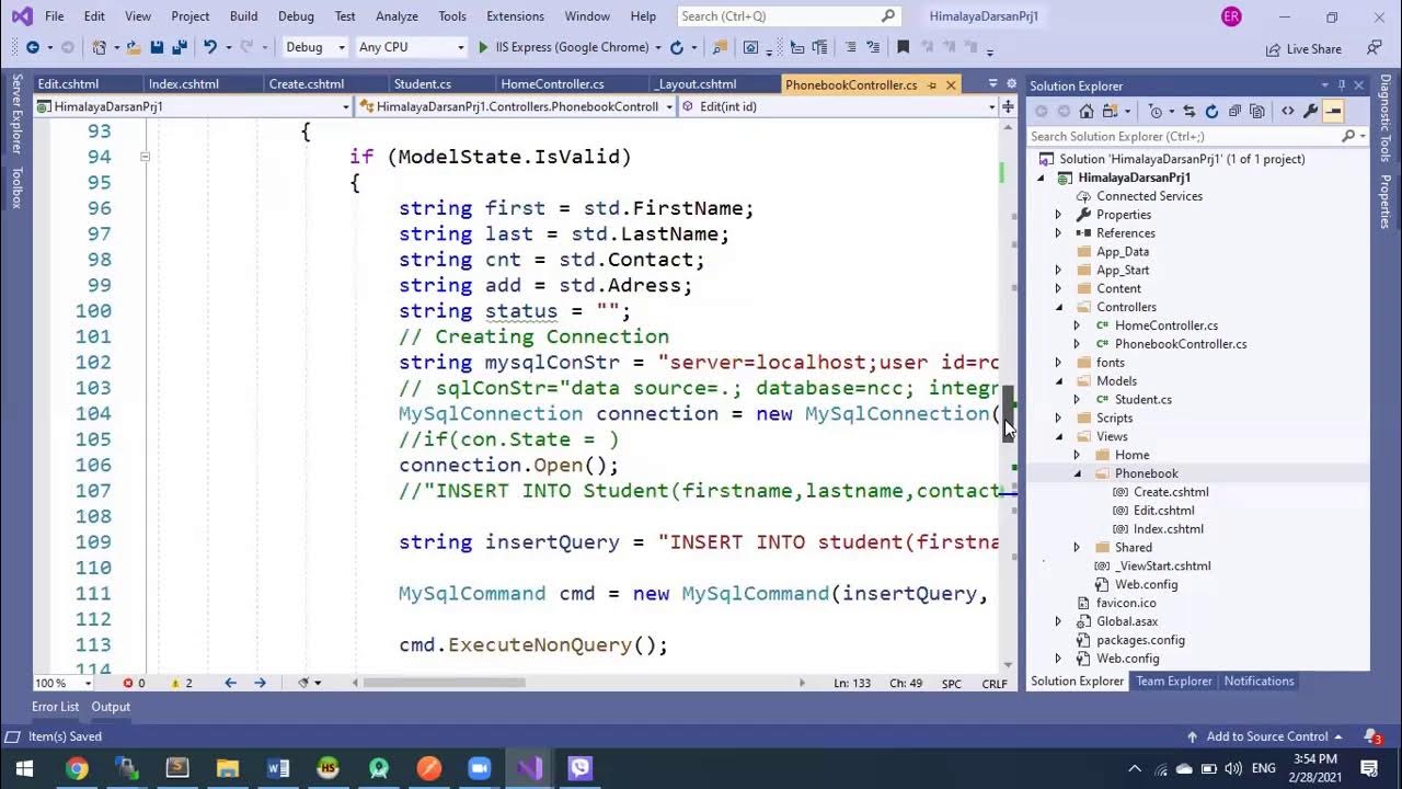 ASP NET MVC DELETE EDIT PART I - YouTube