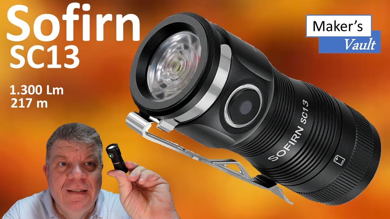 Sofirn SC13: Mini Lanterna com 1.300 Lúmens, mais de 200m de alcance e ...