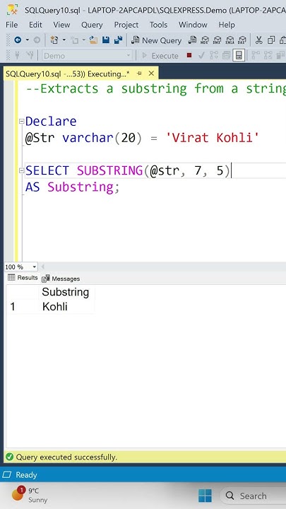 SQL Intervew question 2024, SQL subString functions#sql #sqlforbeginners #shorts #viral - YouTube