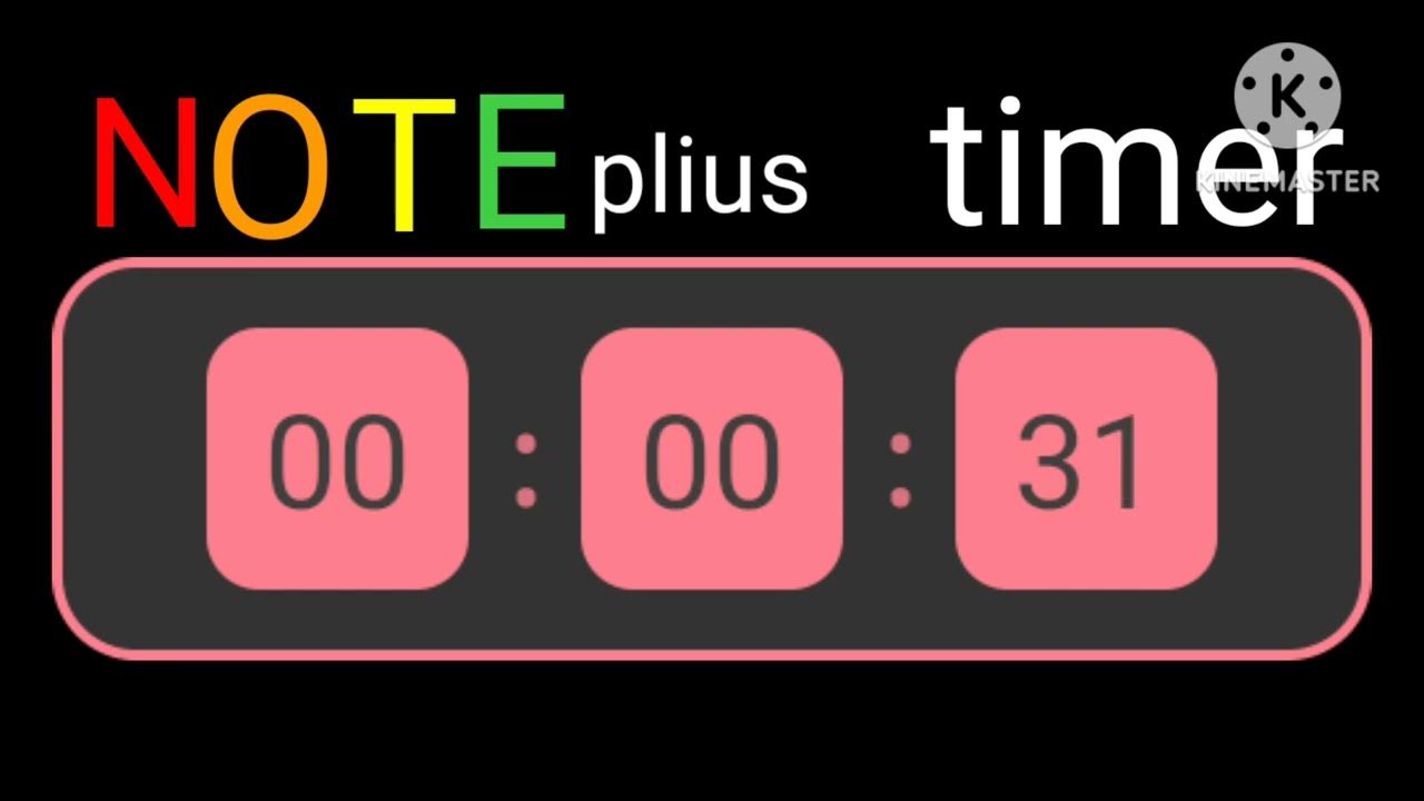 1 min timer note PLIUS - YouTube