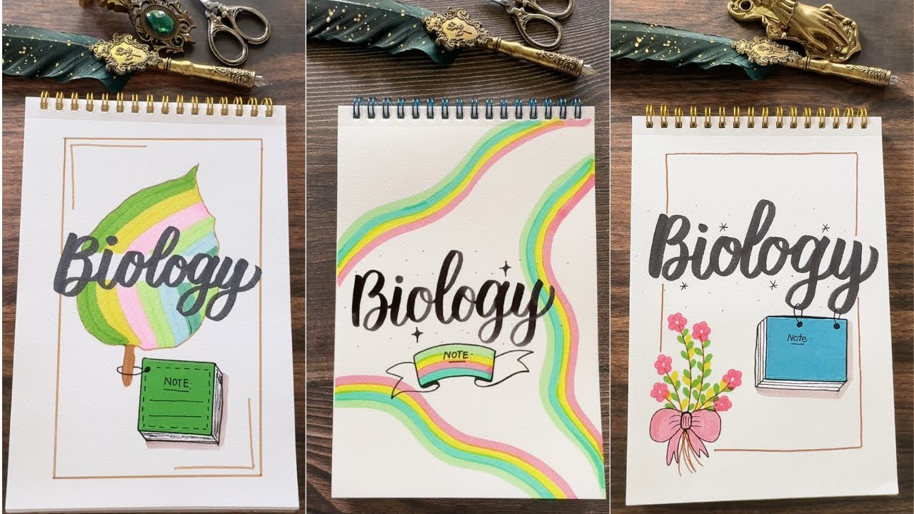 10 Eye Catching Biology Front Page Ideas for School Assignments 🧬 ...