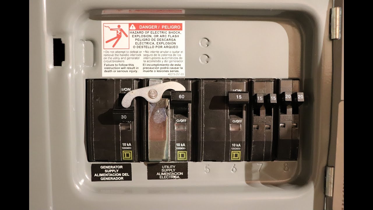 Generator Transfer Switch Update 2019 - YouTube