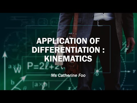 Application Of Differentiation Kinematics Part 1 - YouTube