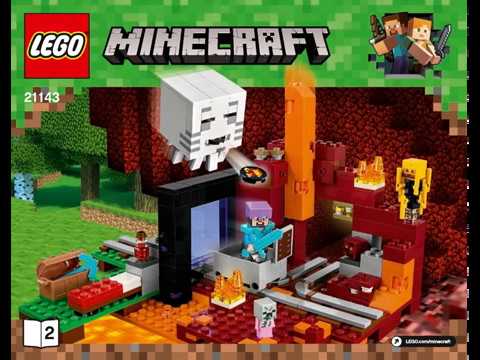 Lego Instructions Minecraft Set 21143 THE NETHER PORTAL 2/2 - YouTube