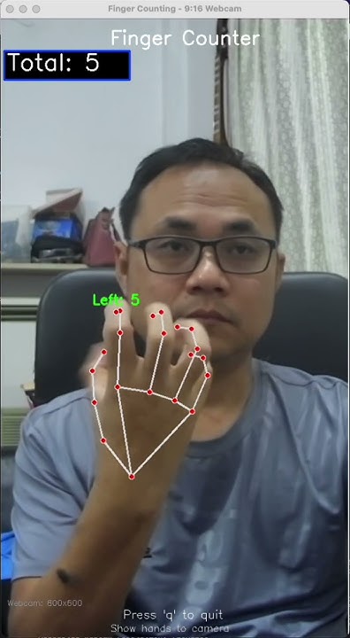 finger counter #education #programming #python - YouTube