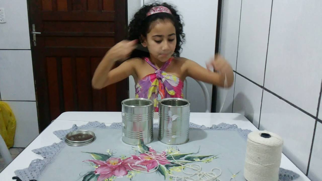 Como fazer pé de lata super fácil por laís sierpinski - YouTube