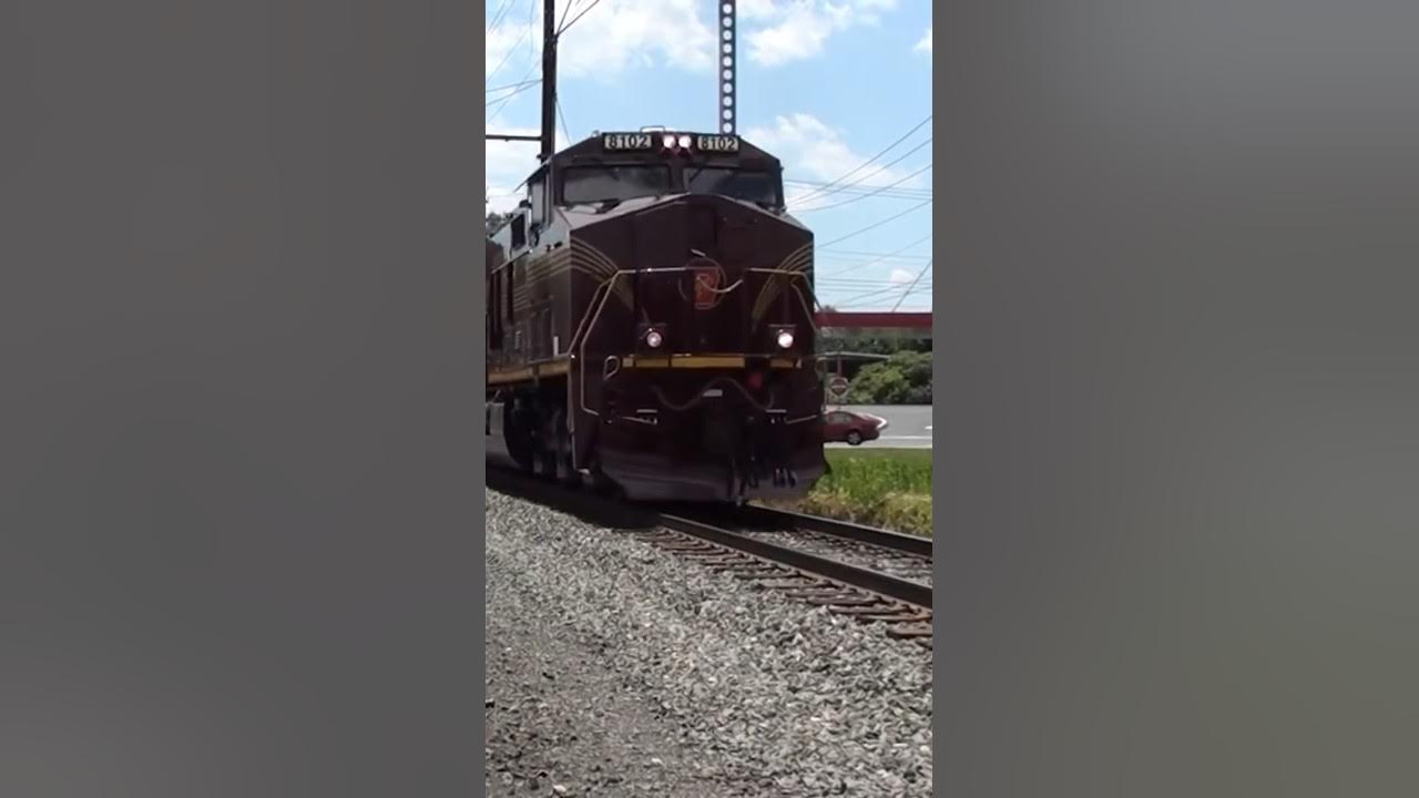 PRR 8102 leads museum train at Centerville Road! - YouTube